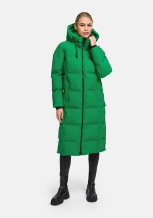 Marikoo Winterjacke Tikoraa mit extra langem Schnitt und hohem Kragen