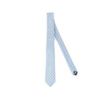 Au Printemps Paris Cravate motif fleuri en soie