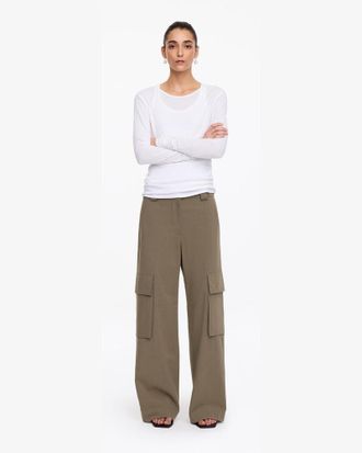 Arket Hose Mit Cargotaschen -Gr&uuml;n