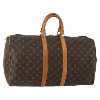 Louis Vuitton unisex, Pre-owned, Brun, Taille: ONE Size Sac Boston Keepall 50 Pr&eacute;-appartenant