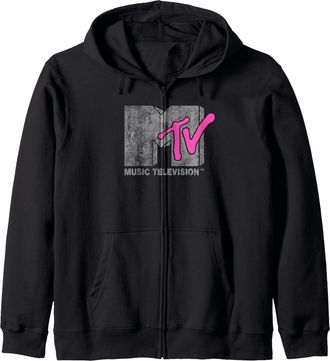 Giesswein Faded Pink MTV Logo Kapuzenjacke
