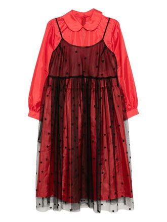 Comme Des Garçons Kleid im Layering-Look - Rot