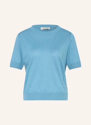 Maerz Maerz Muenchen Strickshirt Mit Leinen blau