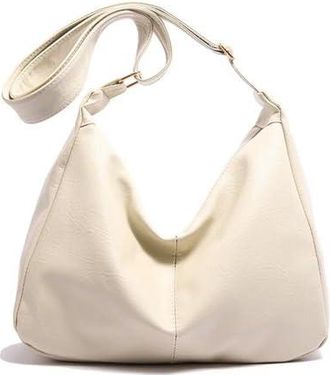 Generic Sac &agrave; bandouli&egrave;re pour femme en cuir synth&eacute;tique avec grand compartiment principal et sangle r&eacute;glable Style r&eacute;tro pour le quotidien, le bureau, les lo