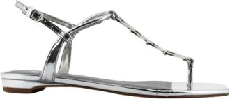 Carrano Carrano, Femme, Chaussures, Gris, Taille: 40 EU Specchio Flat Sandal