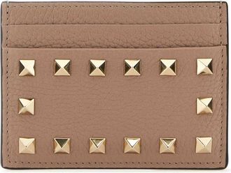 Valentino Garavani Femme, Accessoires, Rose, Taille: ONE Size Rockstud Card Holder