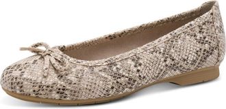 Jana Damen Ballerina Vegan 8-22164-41 Ballerinas, BEIGE Snake, 42 EU