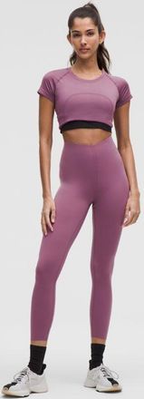 lululemon Legging Glow Up taille haute pour Femmes - 64 cm - Violet - Taille 10