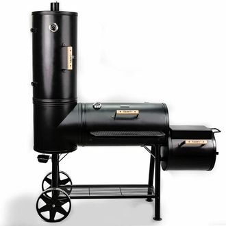 Taino Taino - chief 130 kg Smoker bbq Grillkamin R&auml;ucherofen Holzkohle Grill 3,5mm Stahl