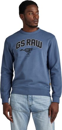 G-Star G-Star RAW Herren Skeleton Dog Graphic Sweatshirt, Blau (Vintage Indigo D24413-D562-G278), XS