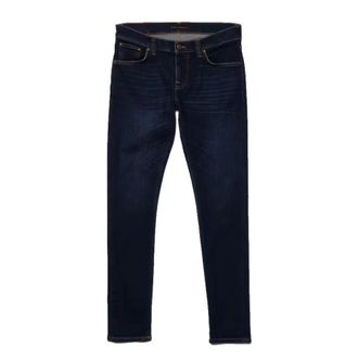 Nudie Jeans Dunkelblaue Slim Fit Bio-Baumwolljeans - - Jeans - Herren - Blau - W33 L32