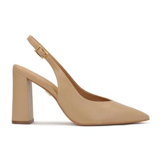 Kazar Beige Pumps mit offenen Abs&auml;tzen.Dieses Produkt f&auml;llt klein aus. - - Shoes - Damen - Beige - 36 1/2 EU