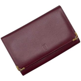 Cartier Pre-owned Cuir petite-maroquinerie - Femme - Pre-owned - Rouge - Taille: ONE Size