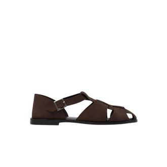 Scarosso Homme, Chaussures, Brun, Taille: 43 1/2 EU Apollo Flat Sandal