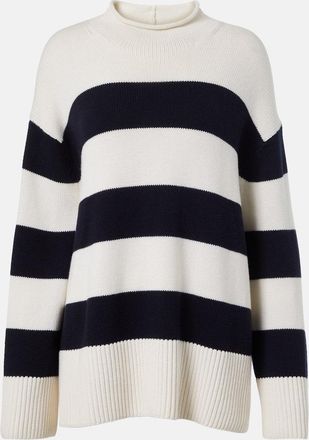 Vince Pullover aus Wolle und Baumwolle