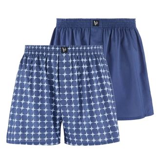 Bruno Banani Bruno Banani Herren 2pack Sabotage Boxershorts, Jeansblau/Hellblau // Jeansblau, S EU