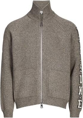 Maison Kitsun&eacute; Veste en laine m&eacute;lang&eacute;e