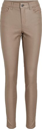 Vila Female Slim-Fit-Hose VISARAH beschichtete