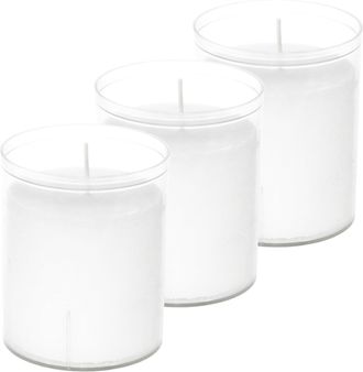 Countryfield 24h-Windlichtkerze Acrylglas XL-Teelicht weiß 60er-Karton