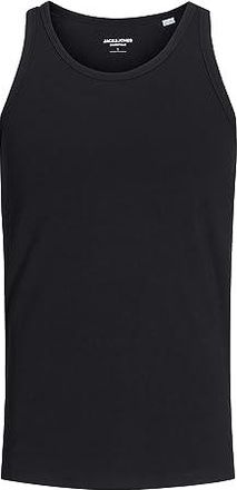 Jack & Jones Basic - D&eacute;bardeur - Uni - Col Ras du Cou - sans Manche - Homme - Noir (Black) - X-Large (Taille Fabricant: XL)