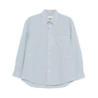 Dunst Femme, Blouses et Chemises, Bleu, Taille: 36 FR Chemise en coton &agrave; carreaux