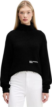 Karl Lagerfeld Damen, Strickwaren, Schwarzk, SGr&ouml;&szlig;e