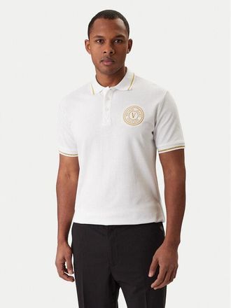 Versace Jeans Couture Poloshirt 80GAGT03 CJ01T Wei&szlig; Regular Fit