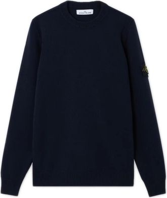 Stone Island Homme, Pulls, Bleu, Taille: XL Pull en Laine Vierge