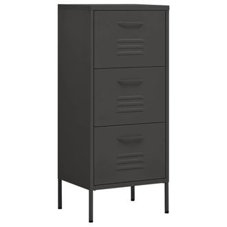 vidaXL Armadietto Antracite 42,5x35x101,5 Cm In Acciaio - Vidaxl