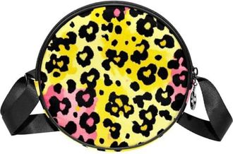 Generic Sac &agrave; bandouli&egrave;re Circle pour femme, petit sac &agrave; bandouli&egrave;re avec fermeture &eacute;clair, bretelles r&eacute;glables, style d&eacute;contract&eacute;, pour femmes et filles