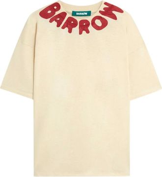 Barrow Barrow, Homme, Tops, Beige, Taille: XL T-shirt en jersey