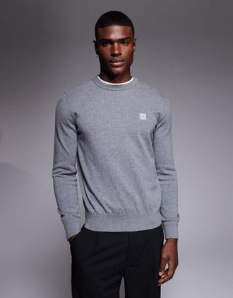 Boss Orange by Hugo Boss Kanobix - Pull en maille fine - Gris