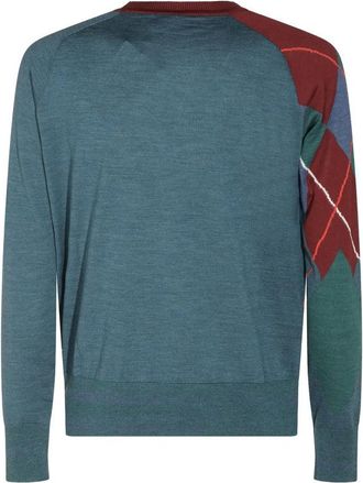 Vivienne Westwood Argyle Pattern Wool Sweater - Blue