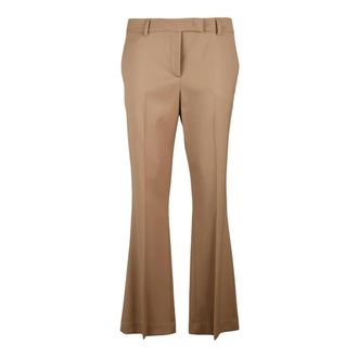 Ql2 Quelledue Gerade geschnittene Hose - - Trousers - Damen - Beige - 2XL