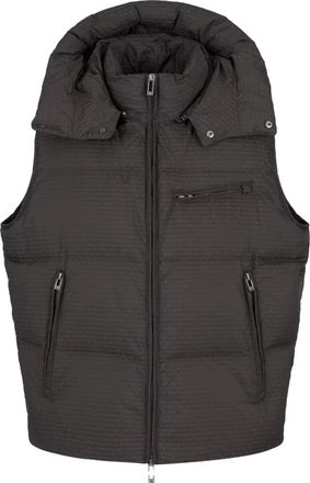 Emporio Armani Homme, Vestes, Gris, Taille: XL Nylon Puffer Vest