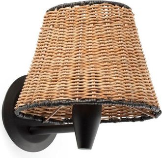 Faro Barcelona Faro Barcelona - Applique samba noir/rotin 64307-71