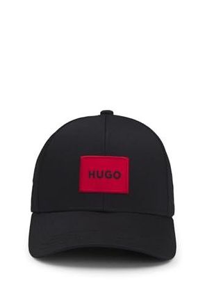 HUGO BOSS Hommes Men-X 581-RL Casquette en Twill de Coton avec &eacute;tiquette Logo Rouge