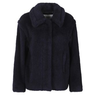 Max Mara Femme, Vestes, Bleu, Taille: 34 FR Faux Fur & Shearling Vestes