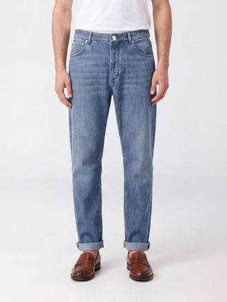 Brunello Cucinelli Jean droit cinq poches en denim de coton