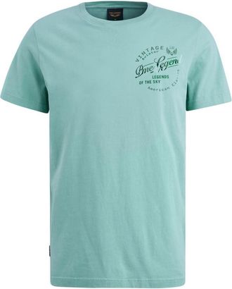 PME Legend Herren Rundhals T-Shirt Short Sleeve R-Neck Single Jersey Play, Größe:4XL, Farbe:PTSS2504596-5221 Türkies