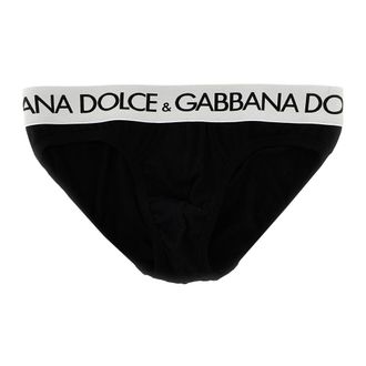 Dolce & Gabbana Homme, Sous-v&ecirc;tements, Noir, Taille: 3XL Culottes mi-hautes