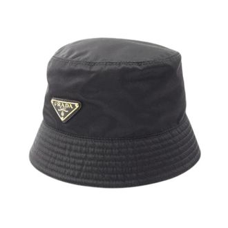 Prada Pre-owned Nylon chapeaux - Femme - Pre-owned - Noir - Taille: ONE Size