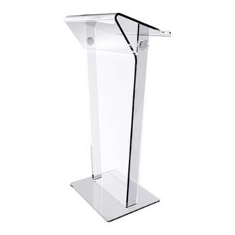 Generic Tragbarer Podiumsständer Aus Klarem Acryl, Kanzeln for Kirchen, Schulschulungen, Host-Podium, Hotelrezeption for Kirchliche Veranstaltungen, Partys, K