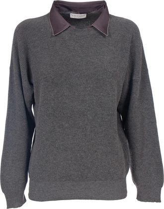 Le Tricot Perugia Damen, Strickwaren, Grau, XSGr&ouml;&szlig;e