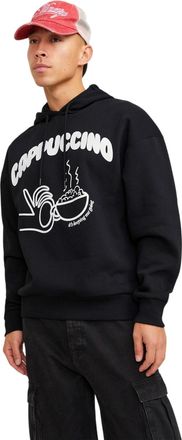 Jack & Jones Jack And Jones - Cappuccino Kapuzenpullover f&uuml;r Herren, &Uuml;bergro&szlig; (Schwarz)