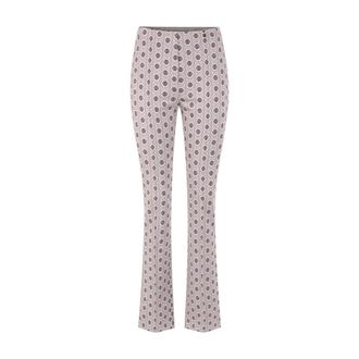Marc Cain Grafikdruck Elastische Scubajersey Hose - - Trousers - Damen - Rosa - M