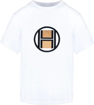 H&eacute;st H&eacute;st, Femme, Tops, Blanc, Taille: 36 FR Logo T-shirt