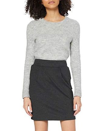 Ichi Kate SK, Jupe Femme, Gris (Dark Grey Melange 10021), Small