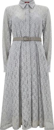 Max Mara Femme, Robes, Gris, Taille: 38 FR Shirt Robes