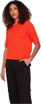 Vila VICHAO O-Neck 2/4 Cable Knit TOP/SU-NOOS